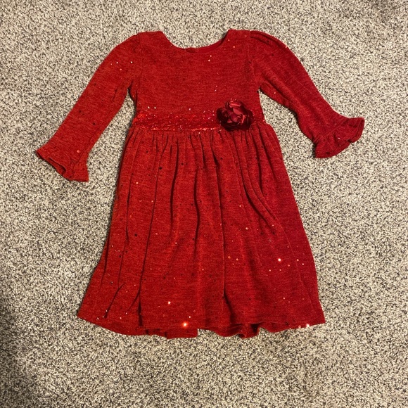 Youngland | Dresses | Youngland Sparkling Red Formal Dress With Floral ...